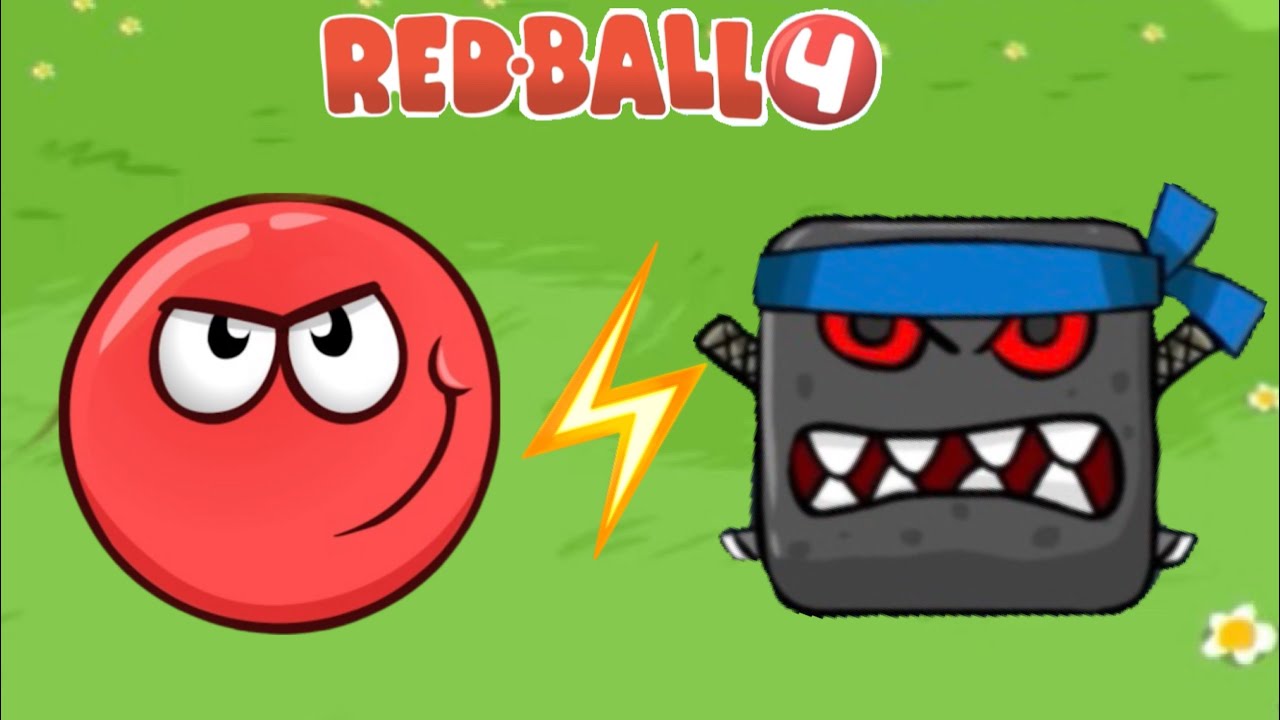 Красный Шарик против Ниндзя Босса в Дремучим Лесу, уровни 21-30, Red Ball vs Ninja Boss,21-30 ...