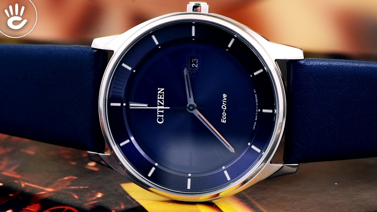 Đồng hồ Citizen BM7400-12L nam Eco Drive mặt xanh dương