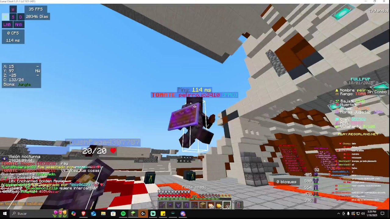 PVP CON SUBS UNETE A JUGAR FULL PVP REGORLAND MINECRAFT JAVA Y BEDROCK 1.21 - YouTube