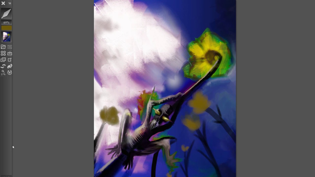 Flower Monster using ArtRage - YouTube