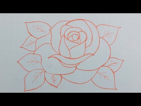 Enchanting & Easy Rose Flower Embroidery - Hand embroidery learning ...