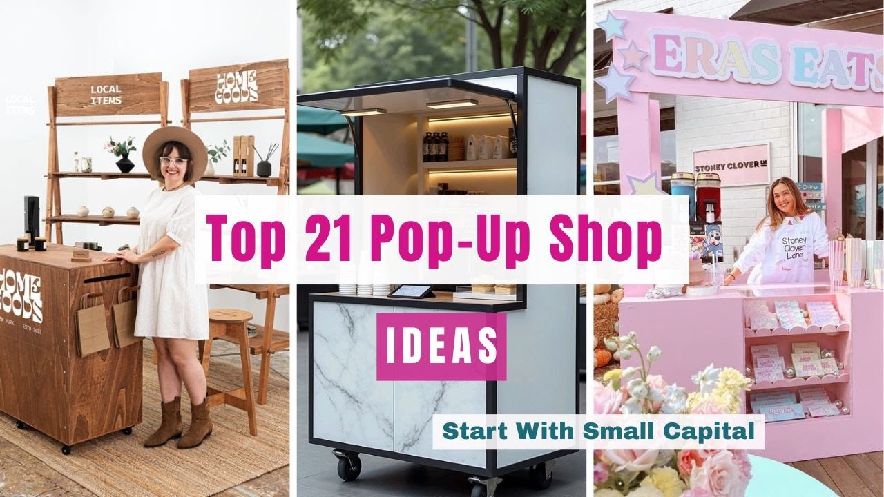 21 Highly Profitable Pop-Up Shop Ideas💡💸 - YouTube