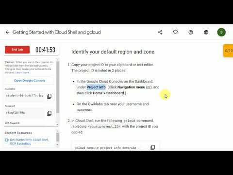 Getting Started with Cloud Shell and gcloud | GSP002 |Qwiklabs - YouTube