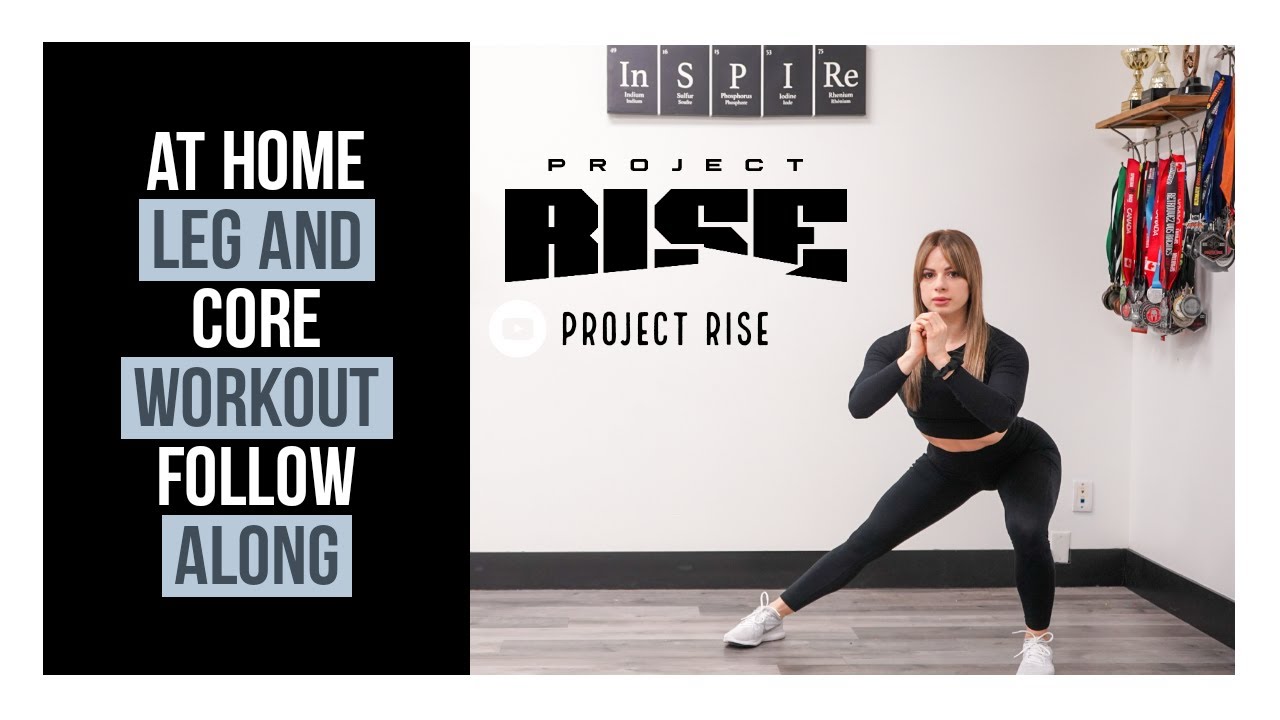 AT HOME CORE AND LEG WORKOUT - 5-15min Circuit - Follow along - YouTube