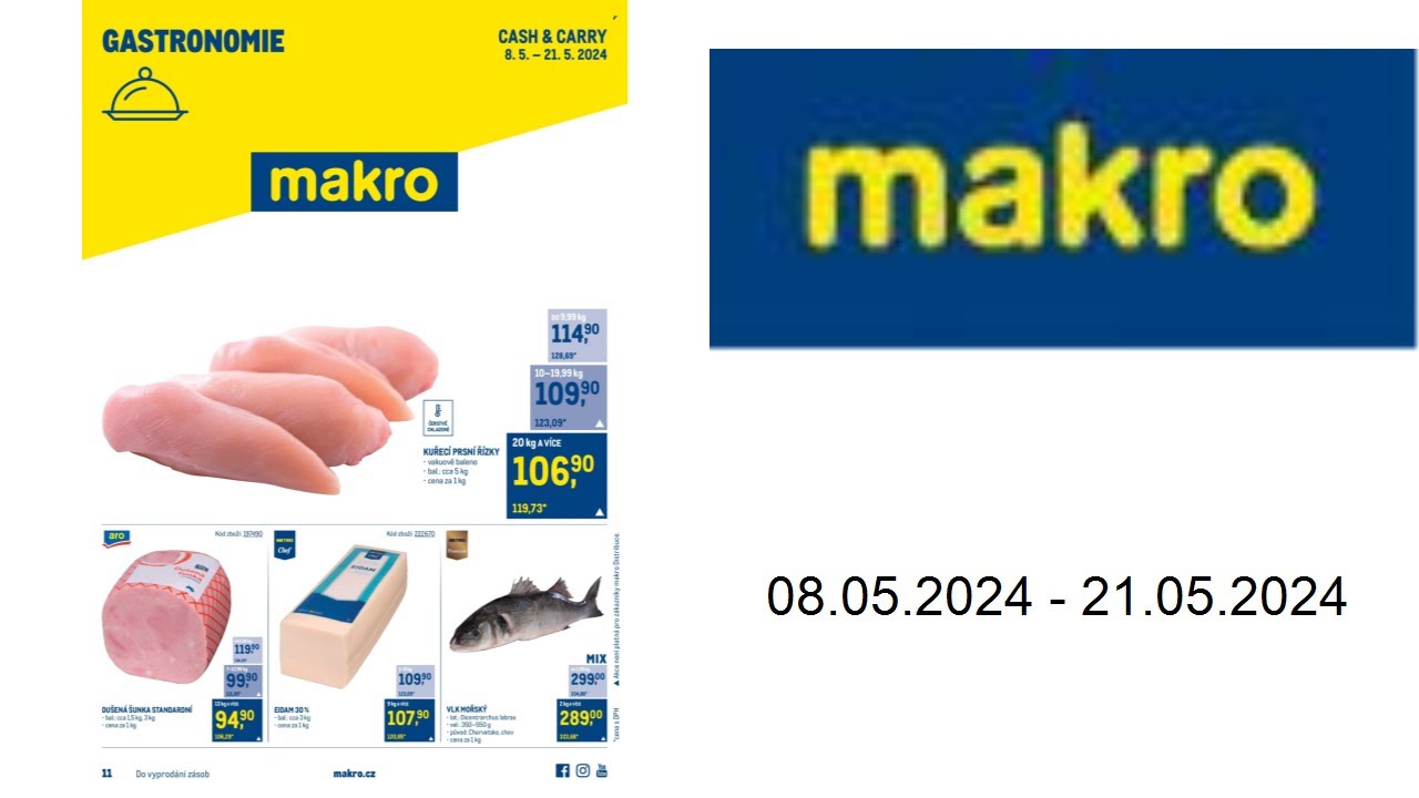 Leták MAKRO (CZ) - 8.5.2024 - 21.5.2024 - YouTube