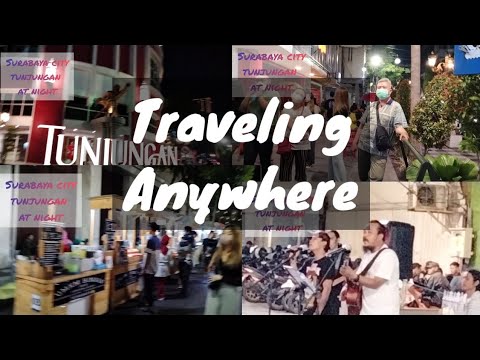 Tunjungan In The Night Surabaya City, East Java, Indonesia - YouTube