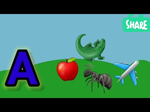 Objects with letter A| Things with letter A| #kidkolearningland - YouTube