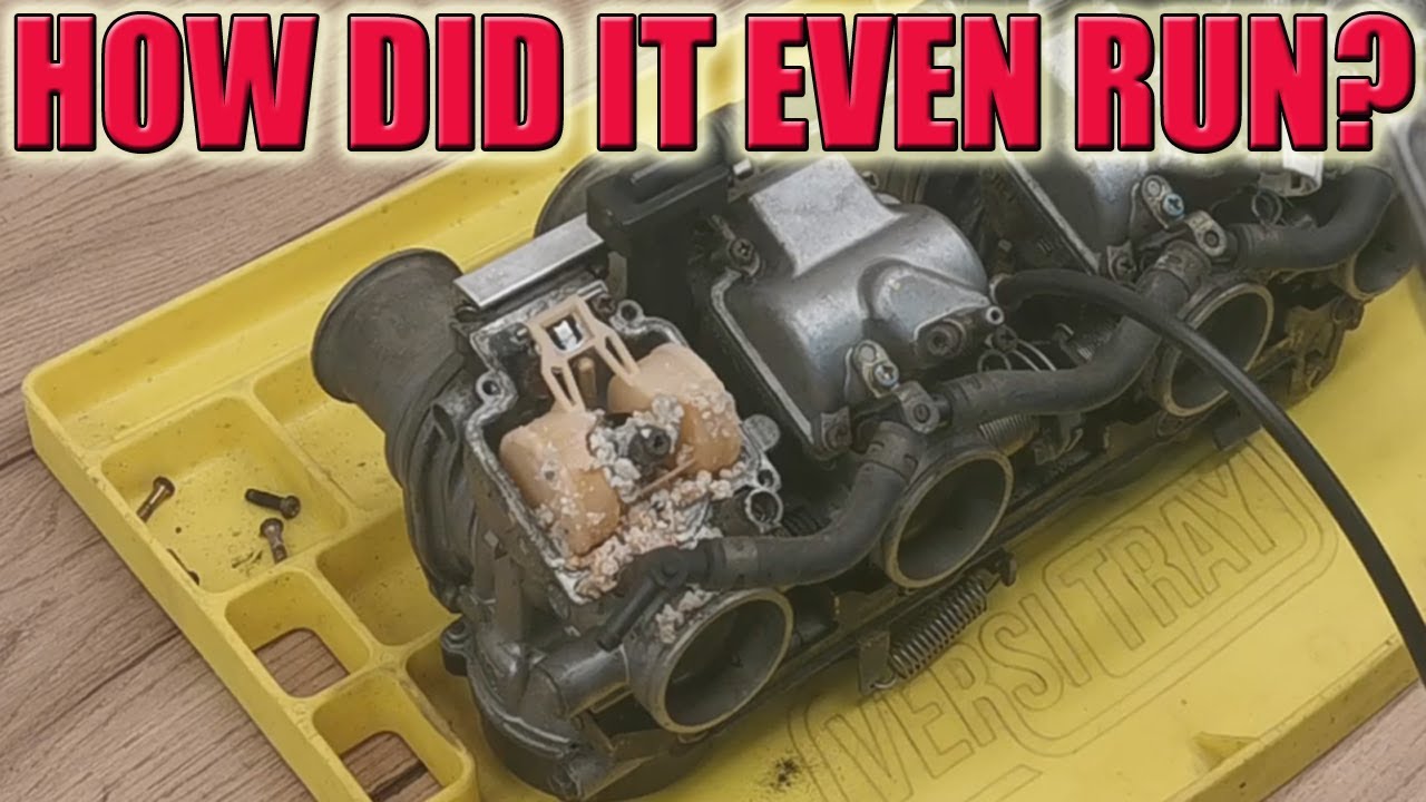 Yamaha Thundercat Carburettor Clean - YouTube