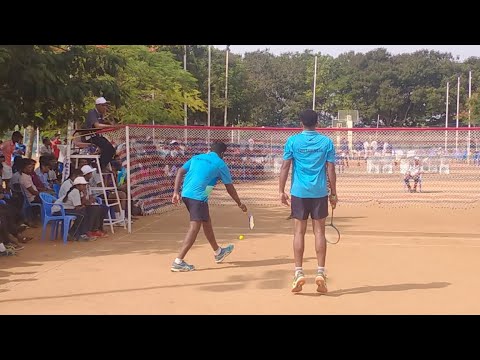 Ball Badminton match doubles | - YouTube