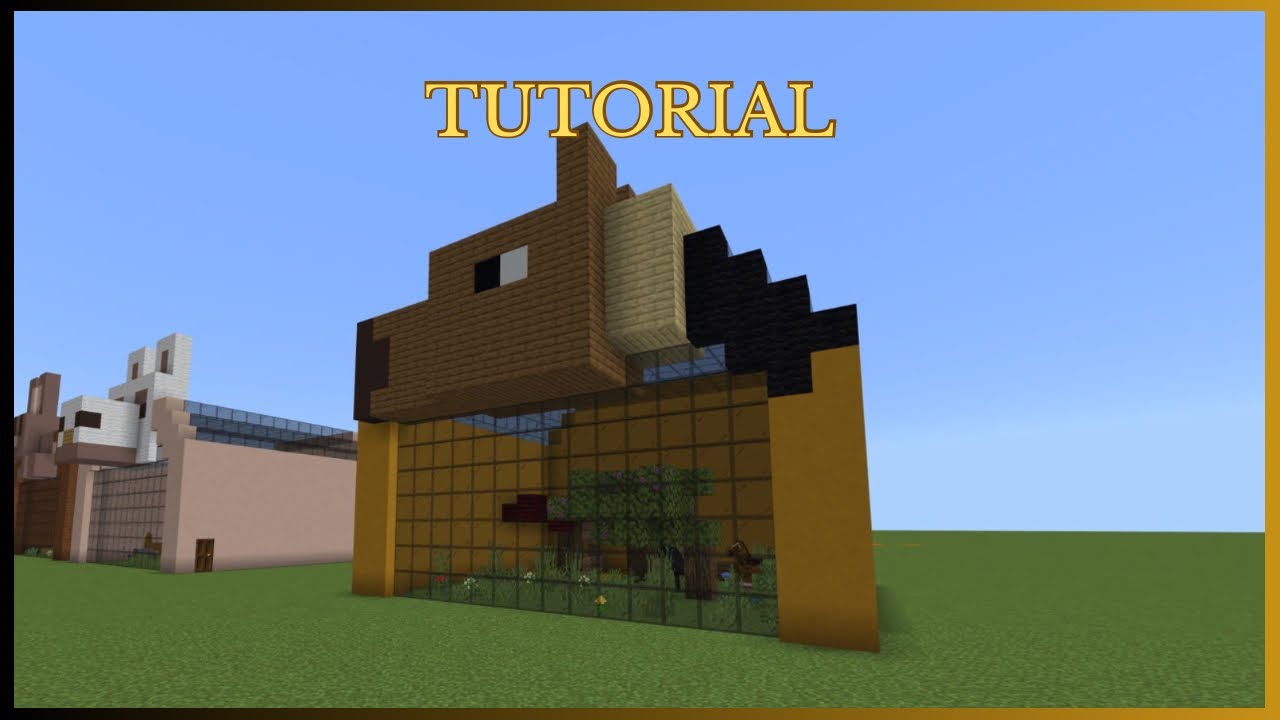 Minecraft Tutorial: How To Make A Horse "Zoo" Enclosure! - YouTube