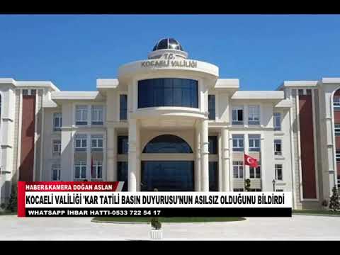 KOCAELİ VALİLİĞİ 'KAR TATİLİ BASIN DUYURUSU'NUN ASILSIZ OLDUĞUNU BİLDİRDİ