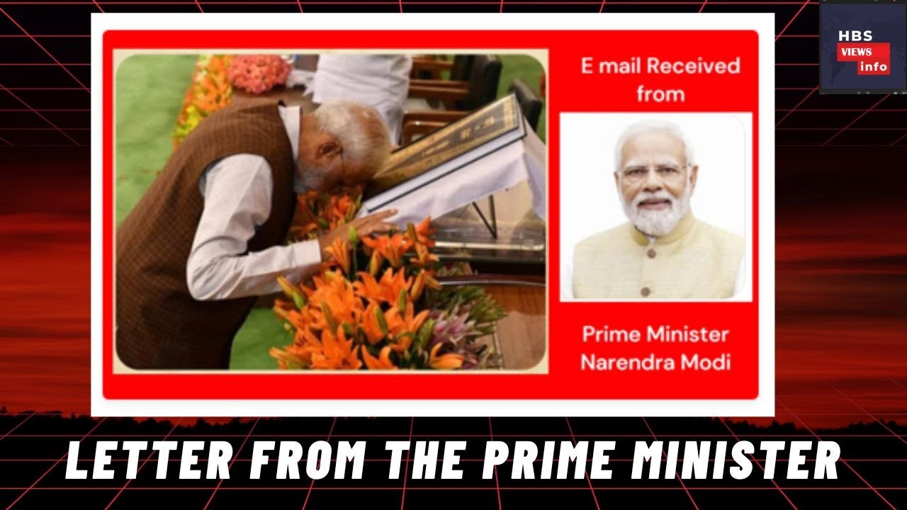 Letter from the Prime Minister Narendra Modi - YouTube