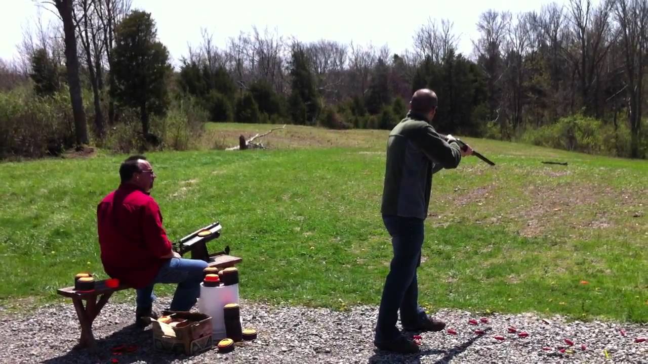 Jamie shooting 20g side by side - YouTube