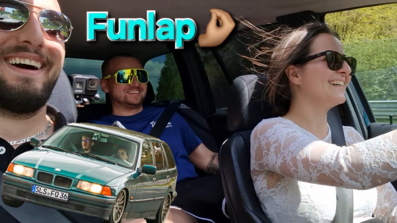 Funlap with friends BMW E36 320i Touring 150PS Nürburgring Nordschleife ...