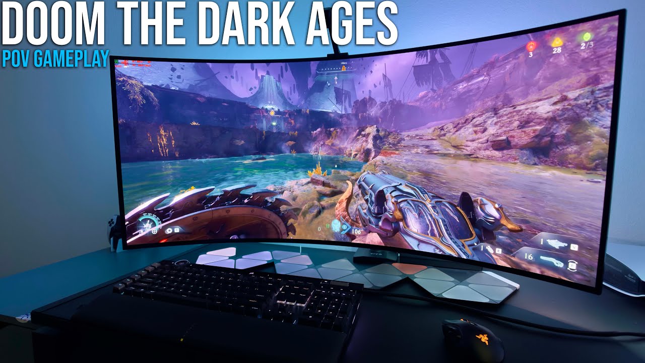 Let's Play Doom the Dark Ages Part 10 | LG 45" GX9 UltraWide OLED HDR ...