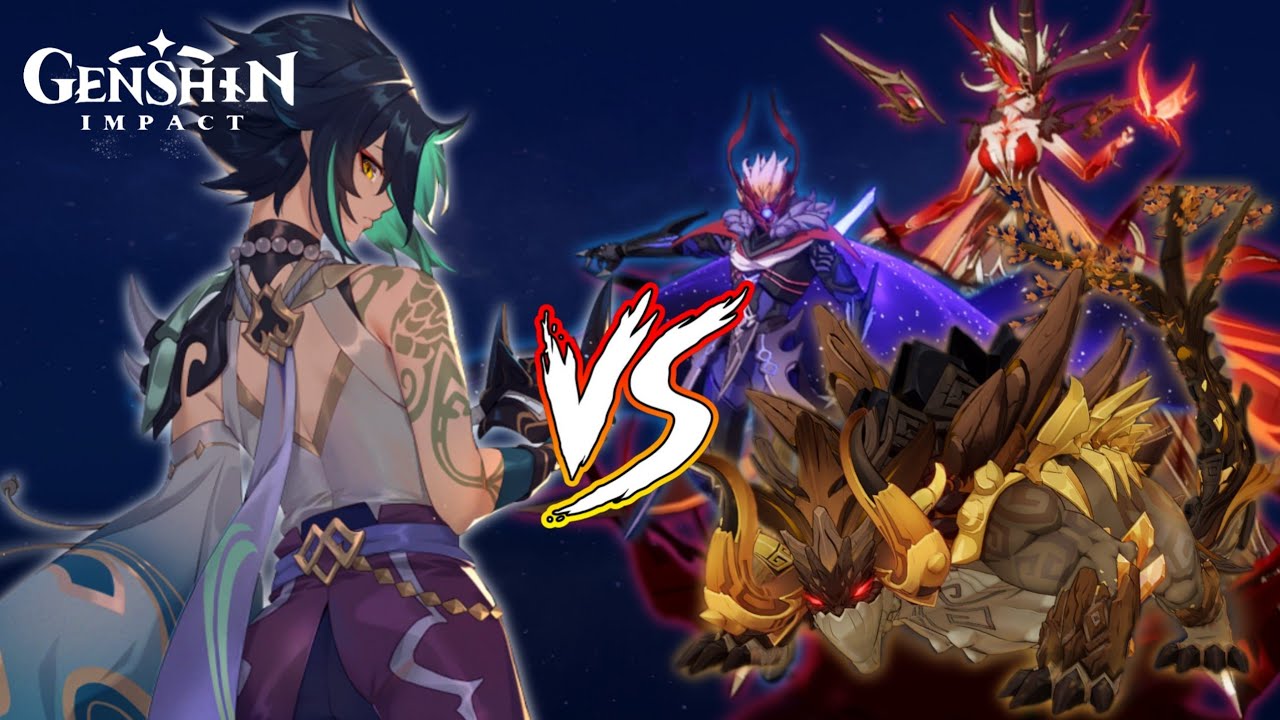 Xiao Vs All Weekly Boss - Genshin Impact - YouTube