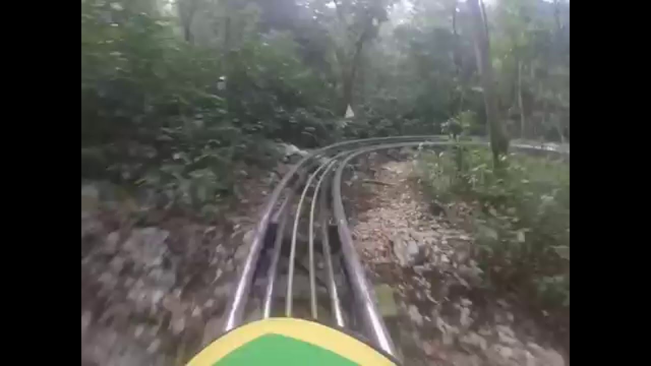 BOBSLED RIDE IN JAMAICA @ MYSTIC MOUNTAIN - YouTube