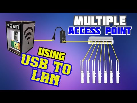 PISOWIFI MULITPLE ACCESS POINT NA NAKA USB TO LAN SET UP - YouTube