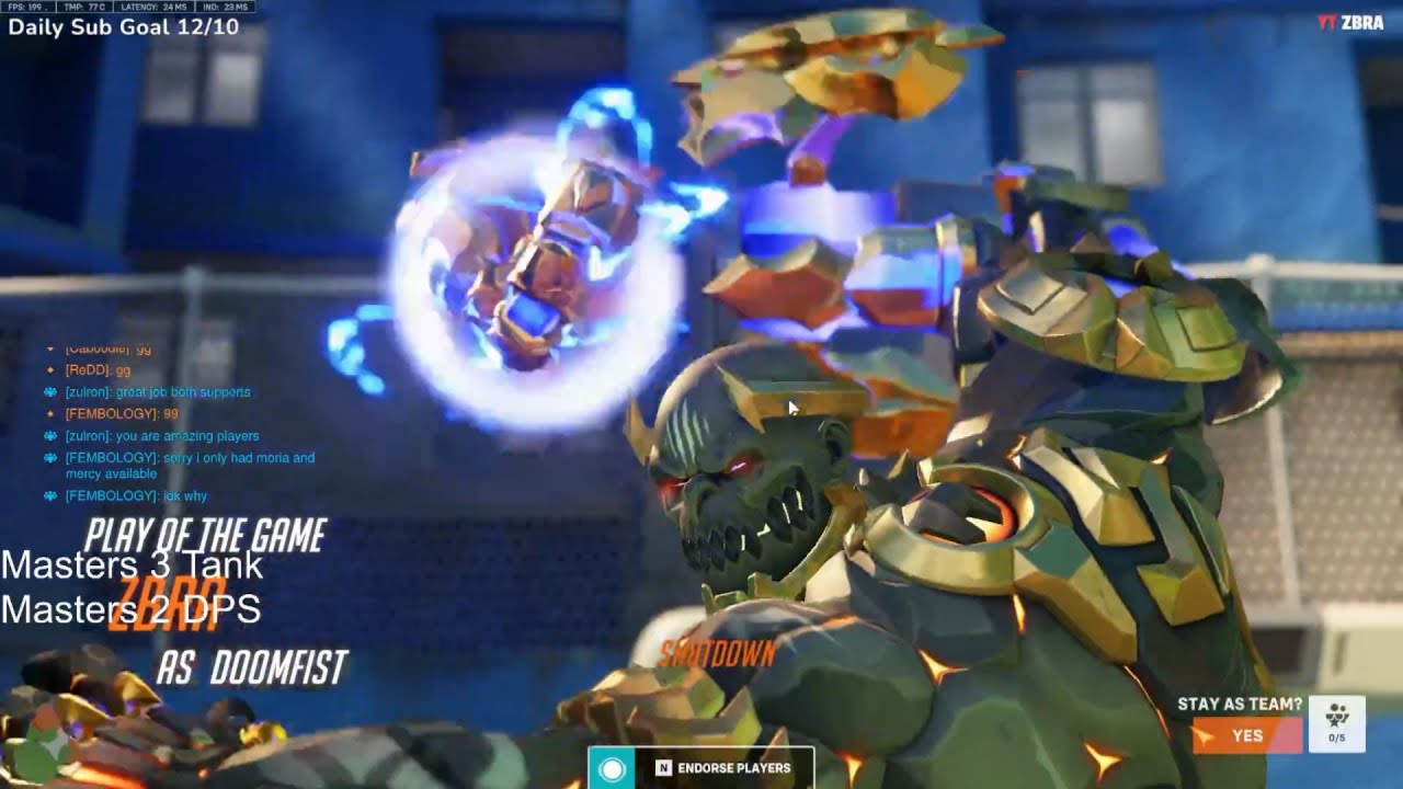 Overwatch 2 Doomfist God ZBRA Literally Carries His Team As Tank ...