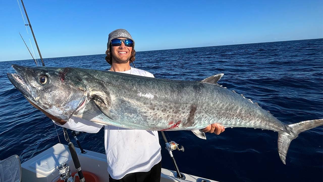 THIS FISH ALMOST SPOOLED ME…. GIANT KINGFISH - YouTube
