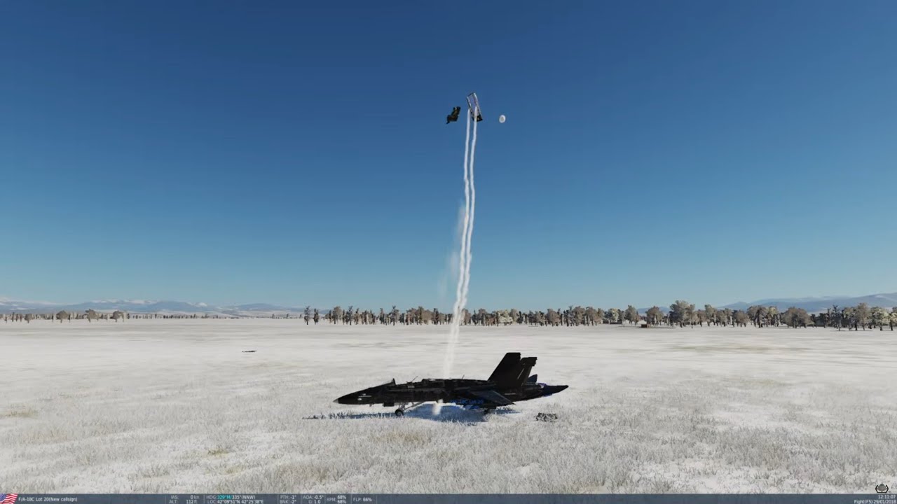 #dcsworld MAD-FOOT Sim Racing lands in a field, then EJECTS! - YouTube