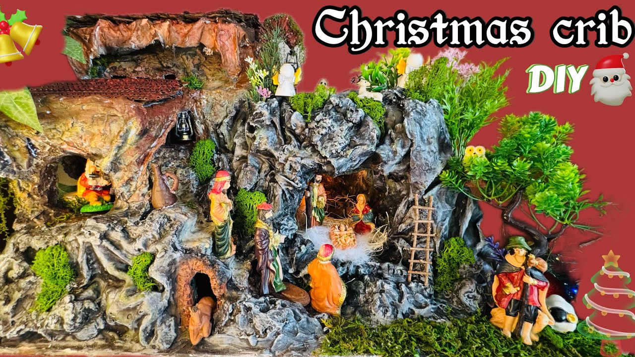 How To Make Christmas Crib /Christmas Crib Making Ideas @MiliArtLife ...