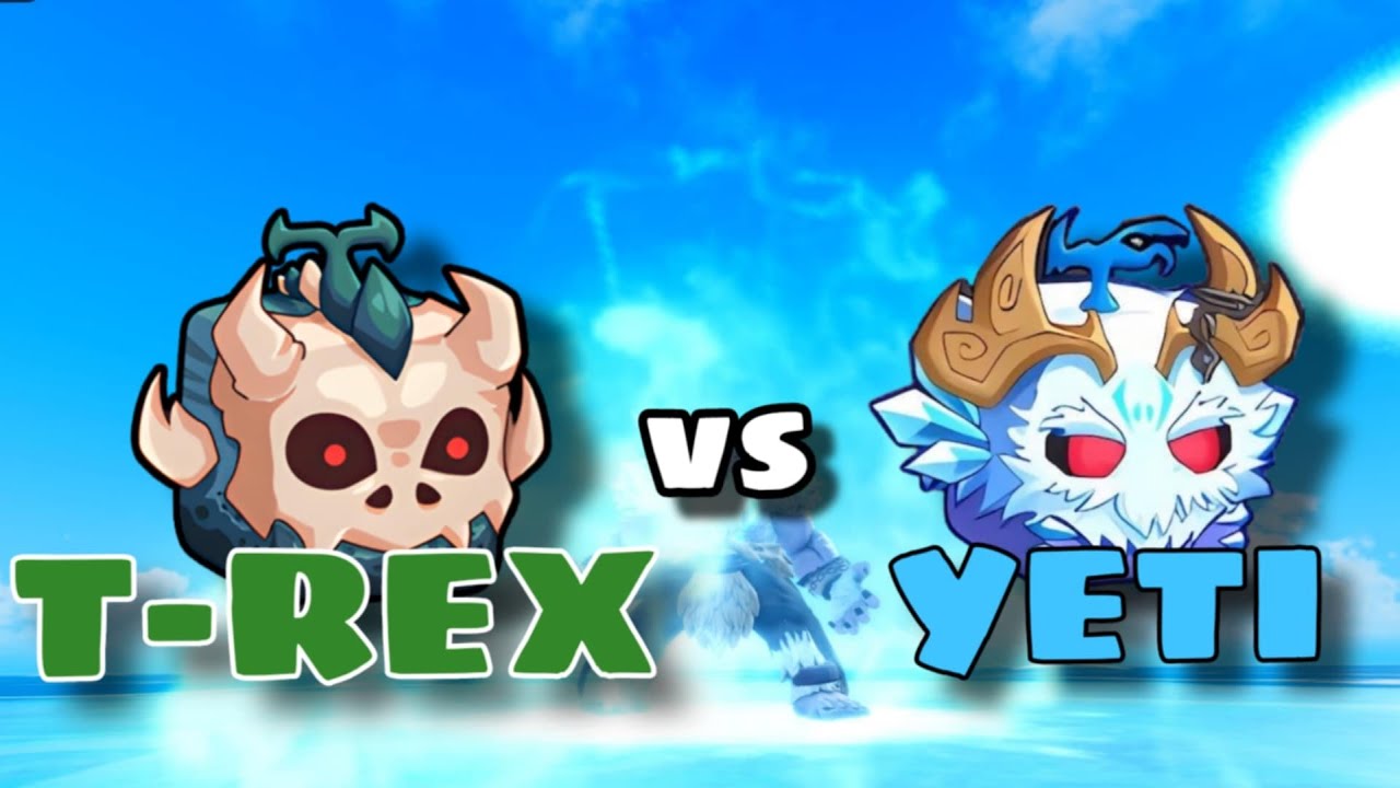 Yeti VS T-Rex | Blox Fruits - YouTube