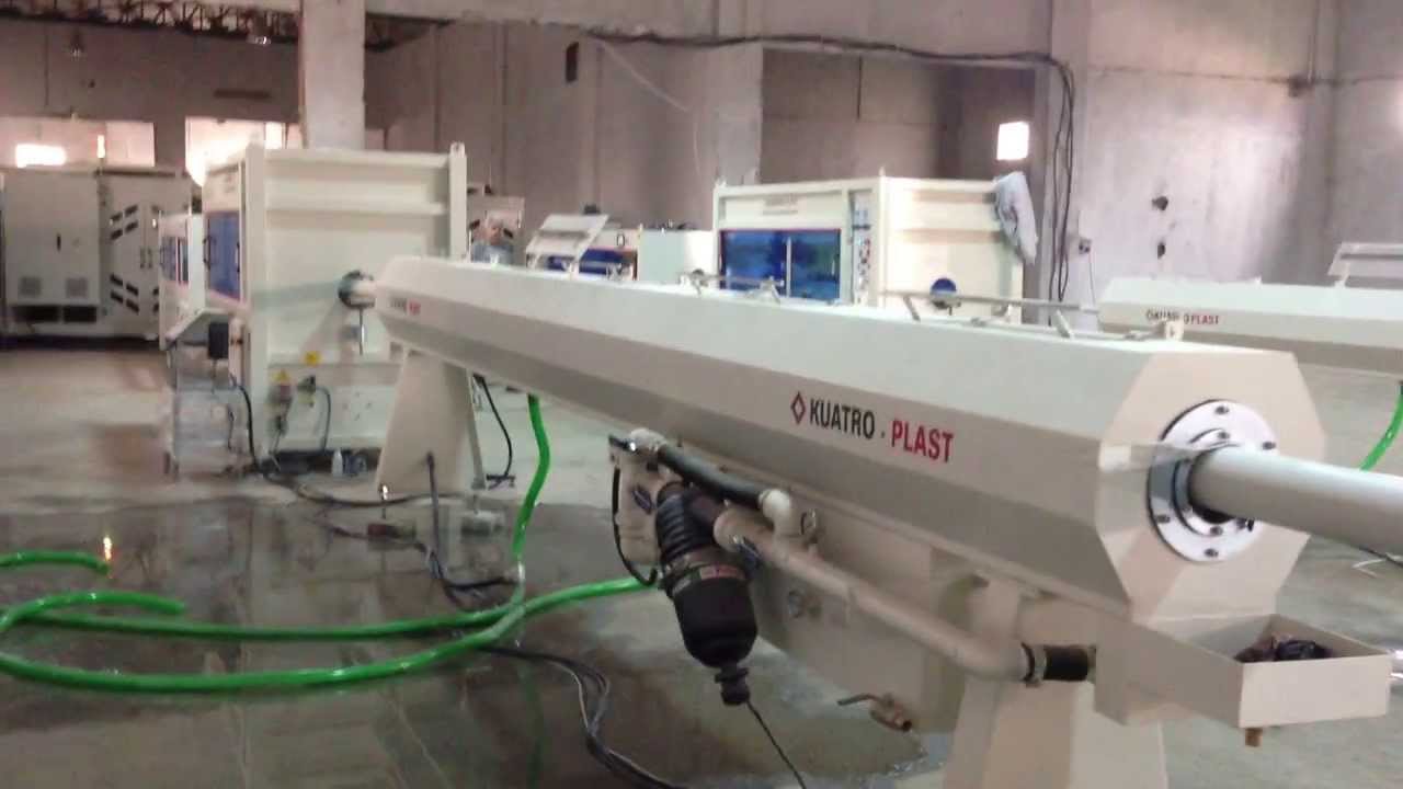 160mm PVC PIPE PRODUCTION LINE - YouTube