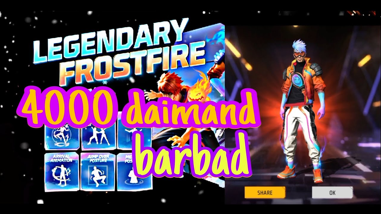 Legendary Frost fire bundle me 4000 daimand lag Gaya #freefire - YouTube