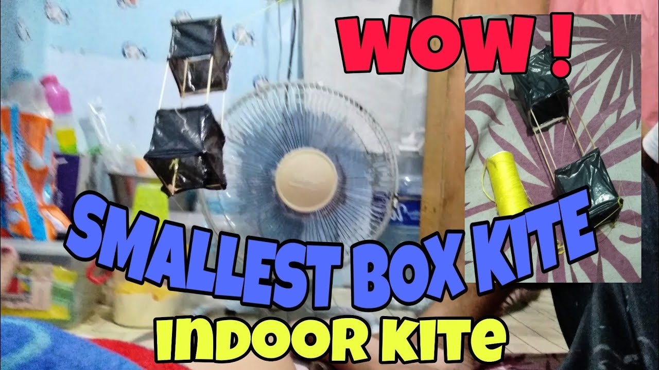HOW TO MAKE BOX KITE | BALDE BALDE | SMALLEST KITE | INDOOR - YouTube