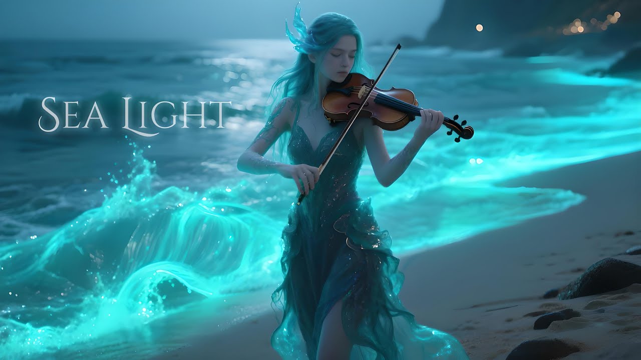 Sea Light - Emotional Iridescent Violin Music - YouTube