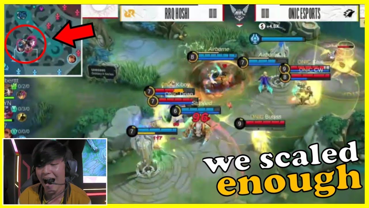 ONIC 5man 2nd tower dive to RRQ in 6mins - YouTube