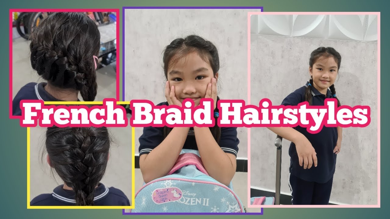 French Braid Hairstyles to School - YouTube