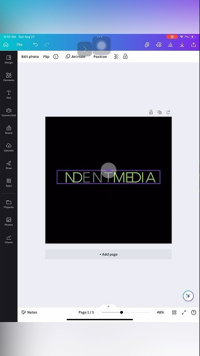 HOW TO change your logo color in Canva - YouTube