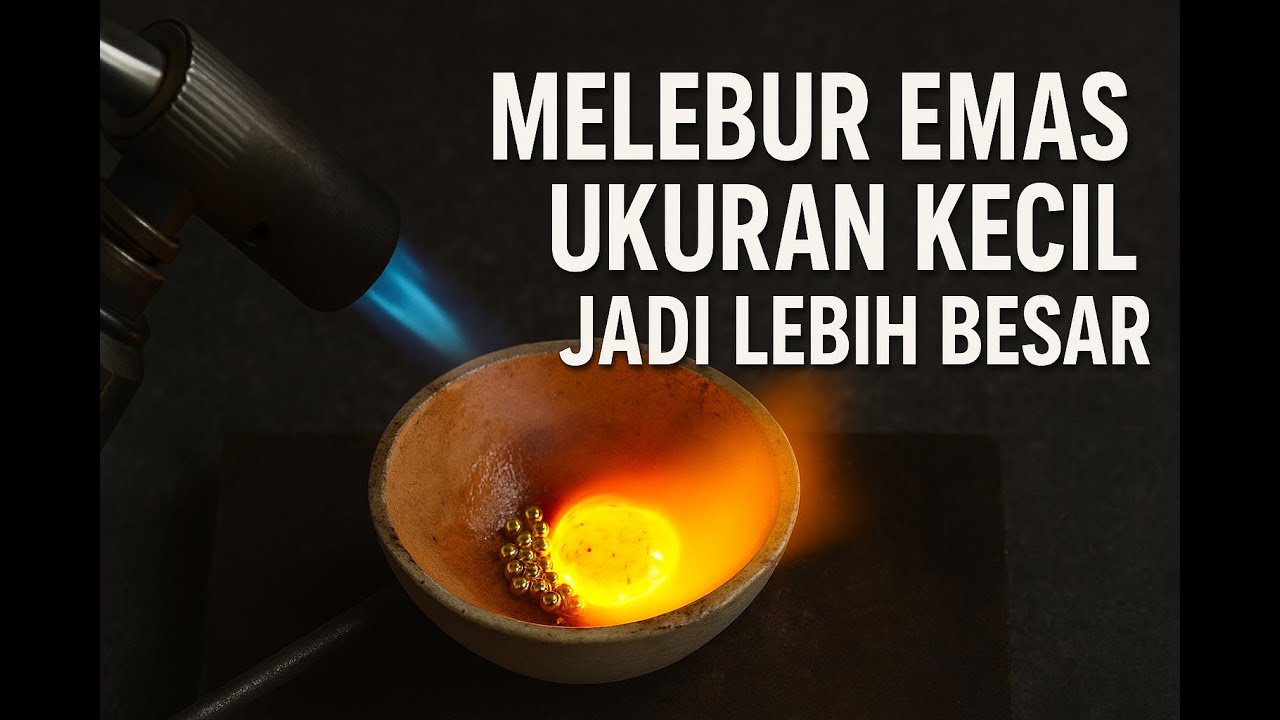 Melebur Emas Ukuran Kecil Jadi Lebih Besar - YouTube