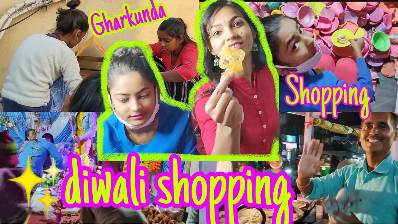 DIWALI Vlog || Part - 1 || DIY GHARKUNDA (clay mud house ) || Priyaashi ...