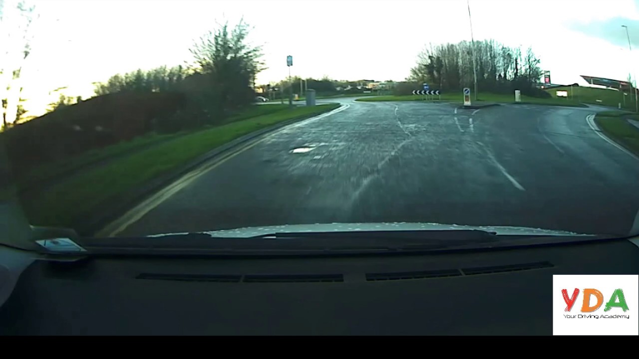 How To take the 1st exit at roundabouts - Example 3 - YouTube