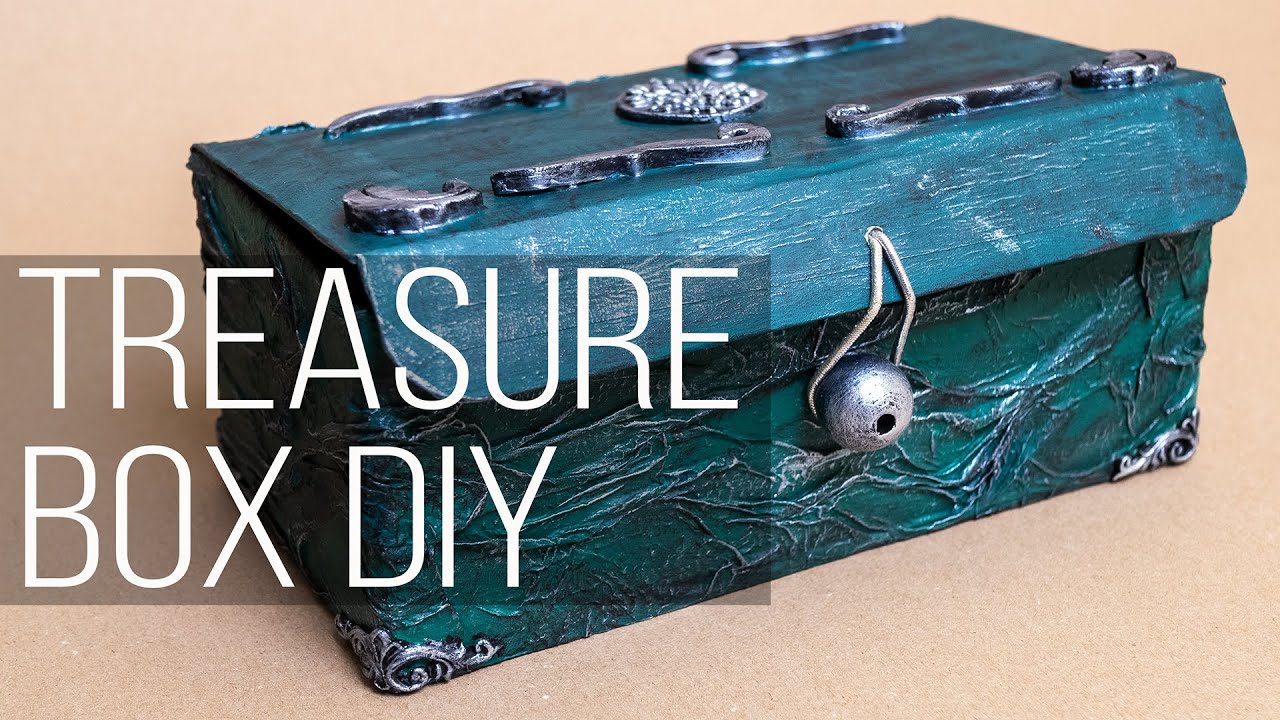 DIY Treasure Box from Cardboard - YouTube