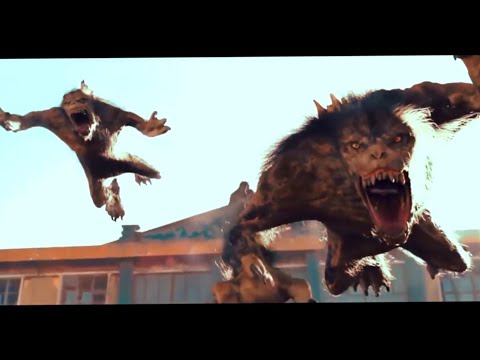 Werewolf Fight Scene  from movie Monster Giant Lycan HD