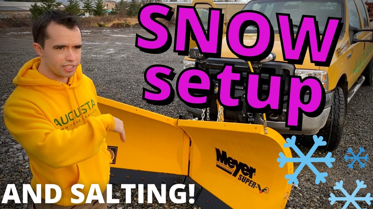 Snow Setup: NEW V-Plow, NEW Salt Dogg Salter! - YouTube