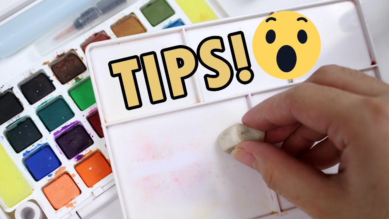 Art Tips | Paano Linisin ang Watercolor Plastic Palette? | Tagalog ...