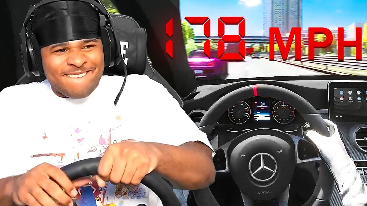 Fanum Cuts Up In A Mercedes AMG At 178 MPH.. - YouTube