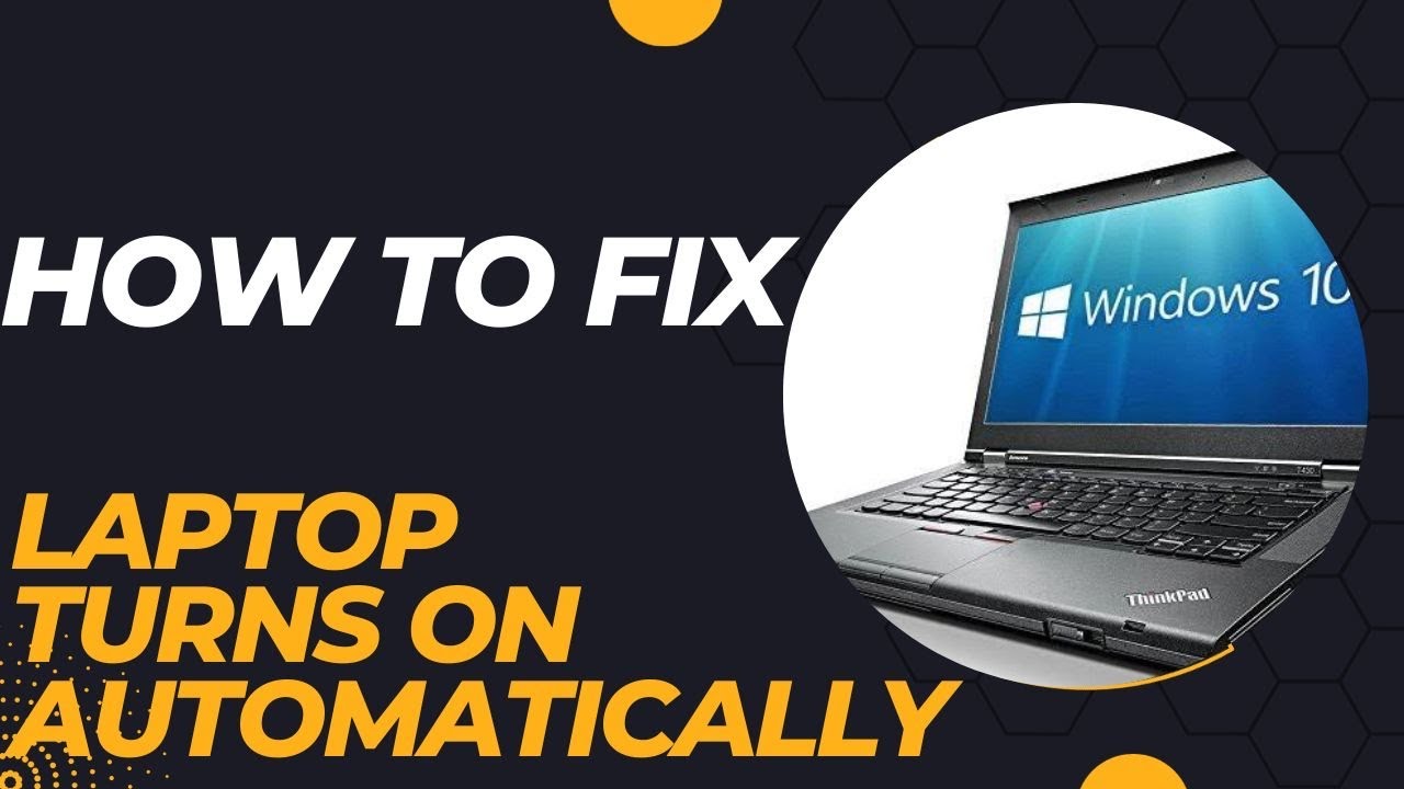Laptop turn on automatically after opening lid FIXED - YouTube