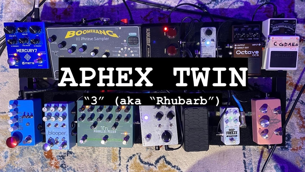 Aphex Twin #3 "Rhubarb" | Live Cover w/ Guitar + Tascam 414 - YouTube