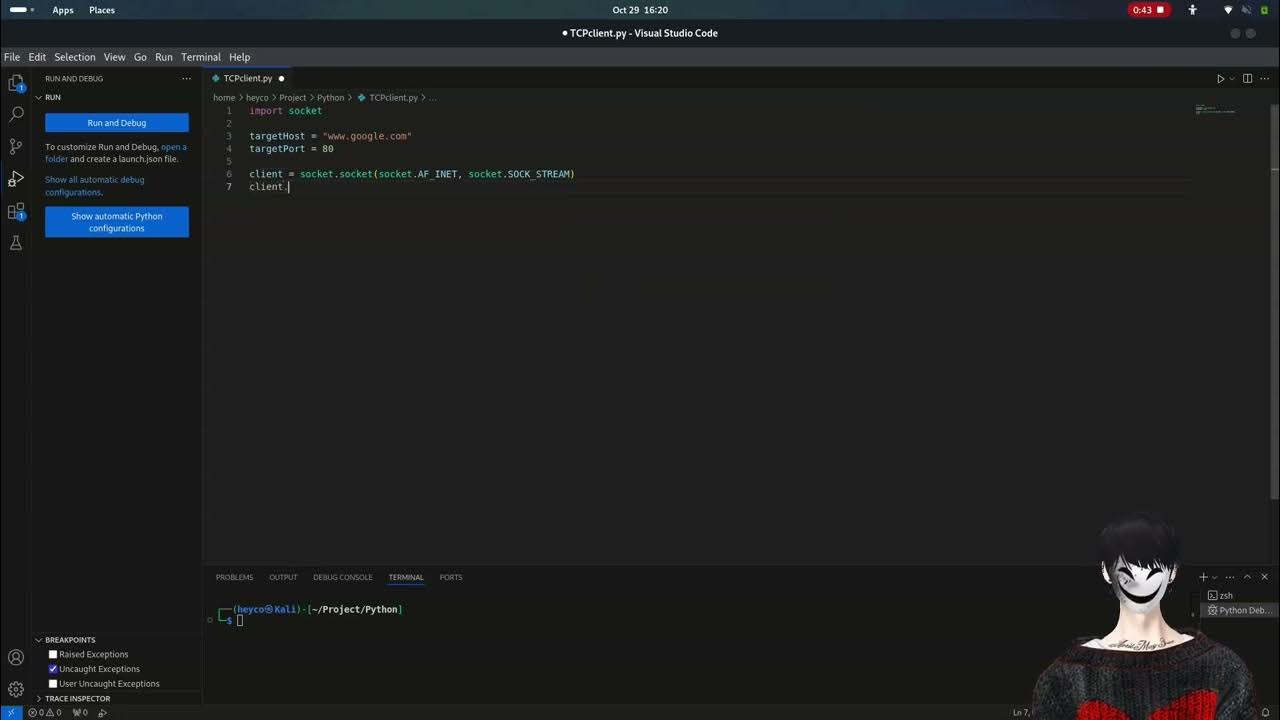 Create TCP Client with Python | TCP Python - YouTube