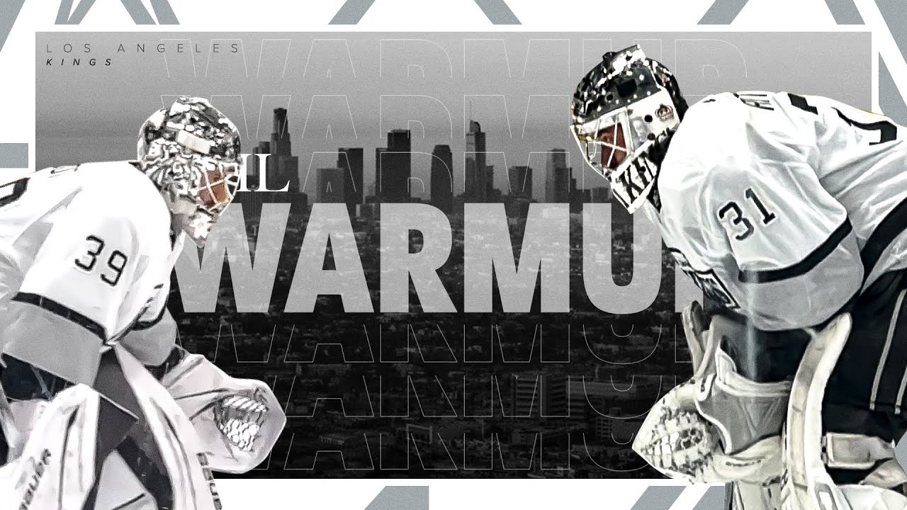 NHL Warmup: Los Angeles Kings David Rittch & Cam Talbot - YouTube