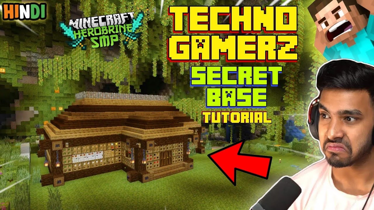 How to Make Secret Base Like Techno Gamerz Herobrine Smp | Minecraft ...