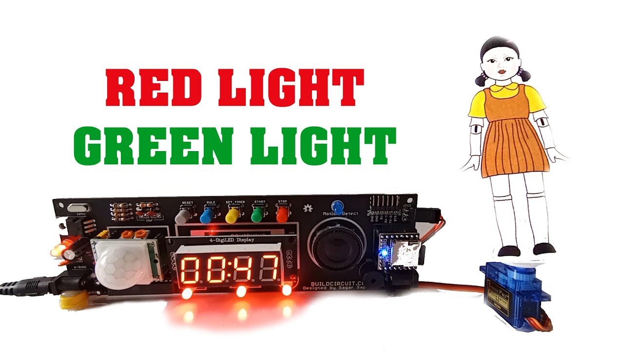 Arduino Based Squid Game RED LIGHT GREEN LIGHT Demo - YouTube