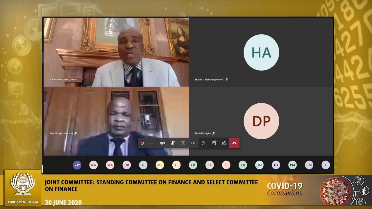 Joint Committee: Standing Committee on Finance and Select Committee on ...