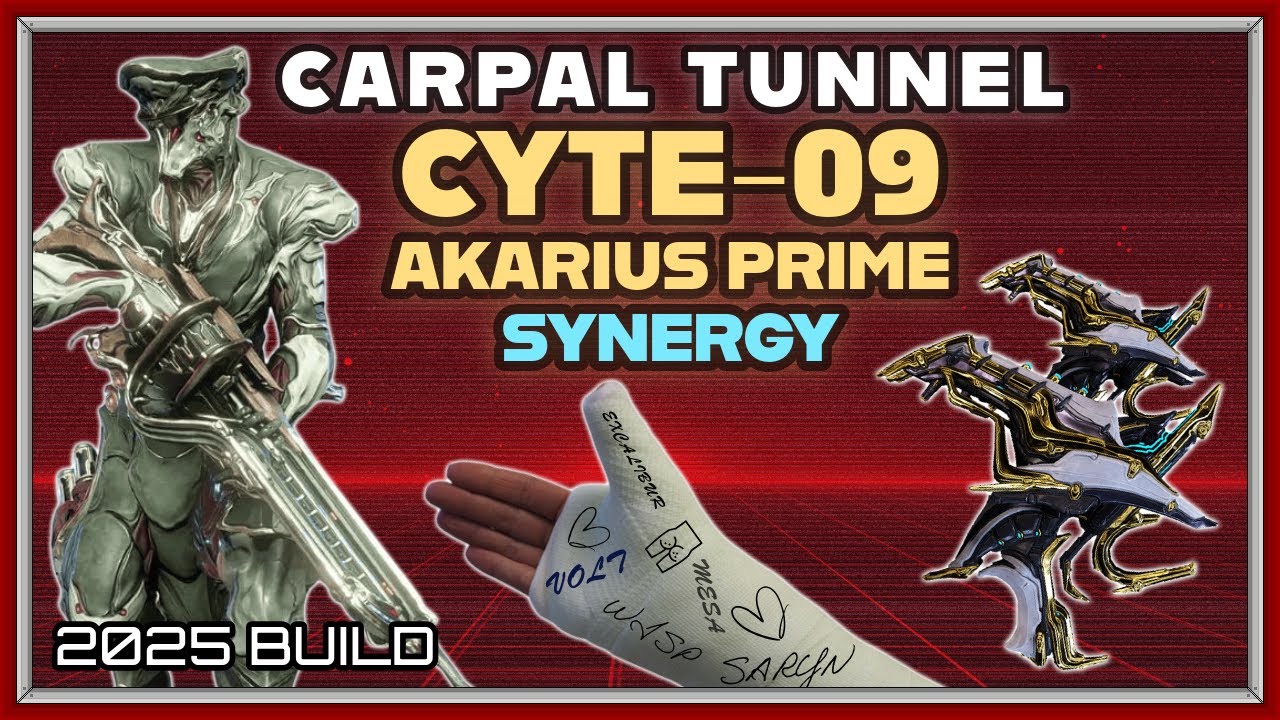 WARFRAME | CYTE-09/AKARIUS PRIME BUILD GUIDE! 2025 BUILD - YouTube